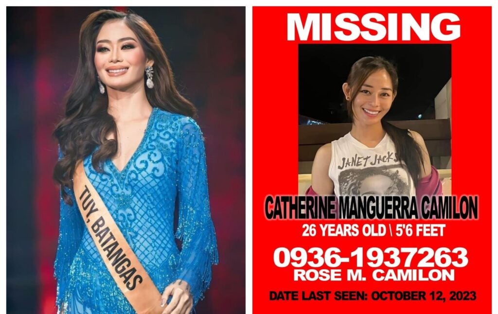 Miss Grand Philippines 2023 candidate Catherine Camilon reported ... Miss Grand Philippines 2023 candidate Catherine Camilon reported ...